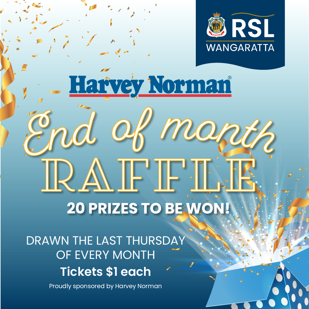 Harvey Norman End Of Month Raffle RSL Wangaratta harvey-norman-end-of-month-raffle-rsl-wangaratta